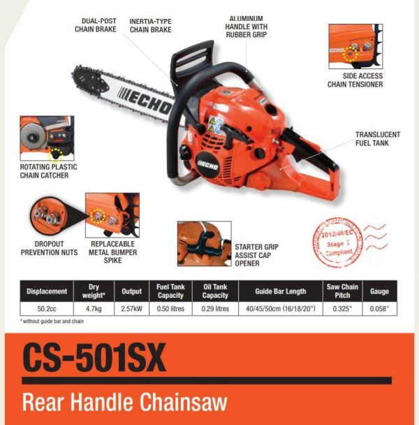 Echo CS-501SX Professional Chainsaw